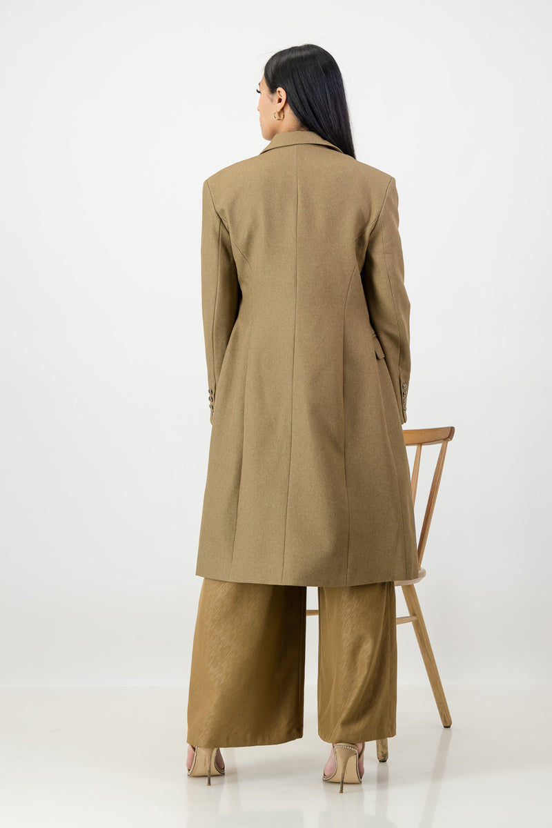 Caramel tailored coat – MOHD